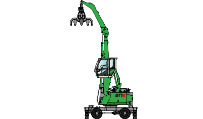 Material handler – machines with 9-40 m reach | SENNEBOGEN