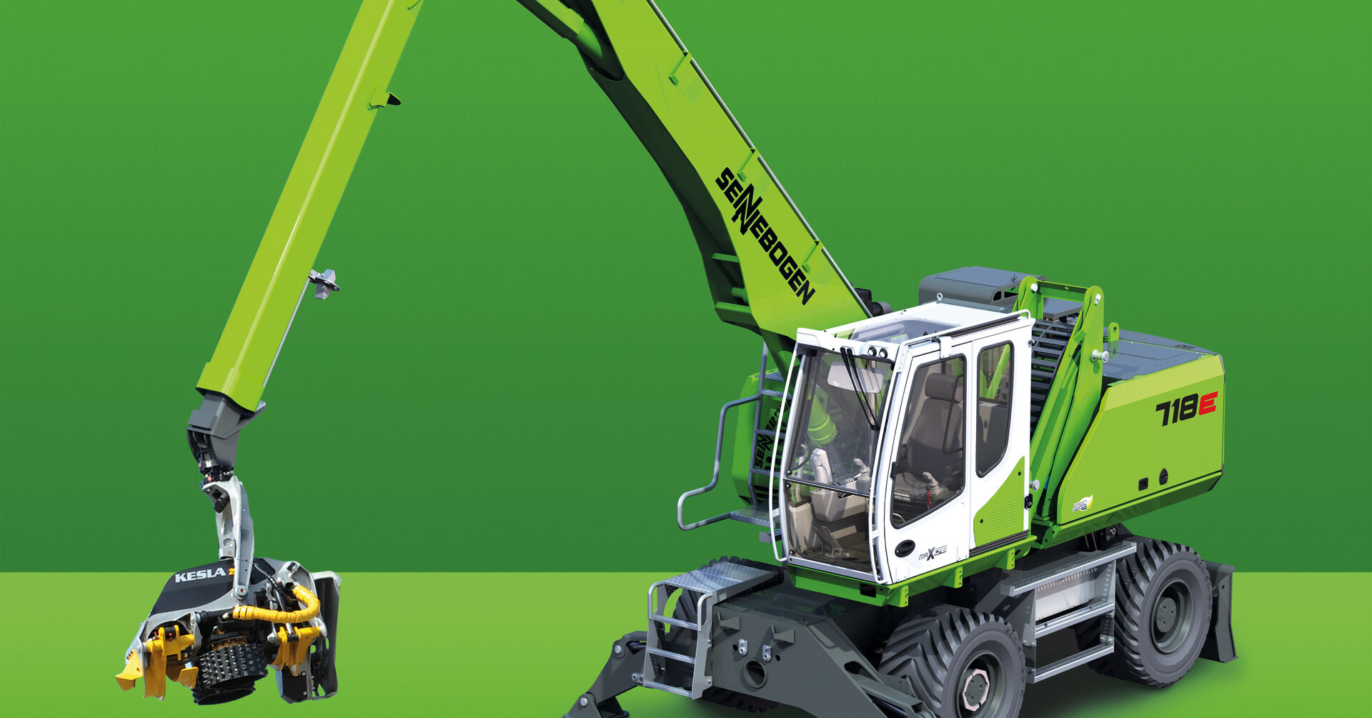SENNEBOGEN 718 – fuel wood harvesting and tree care with a range of up ...