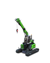 SENNEBOGEN 613 – 16 t telescopic crane with elevating cab and compact ...