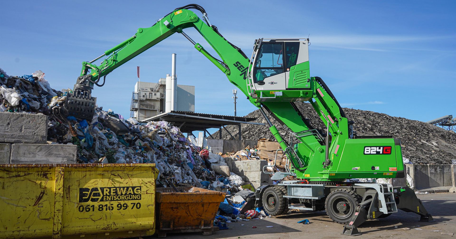 REWAG relies on SENNEBOGEN machines for waste recycling