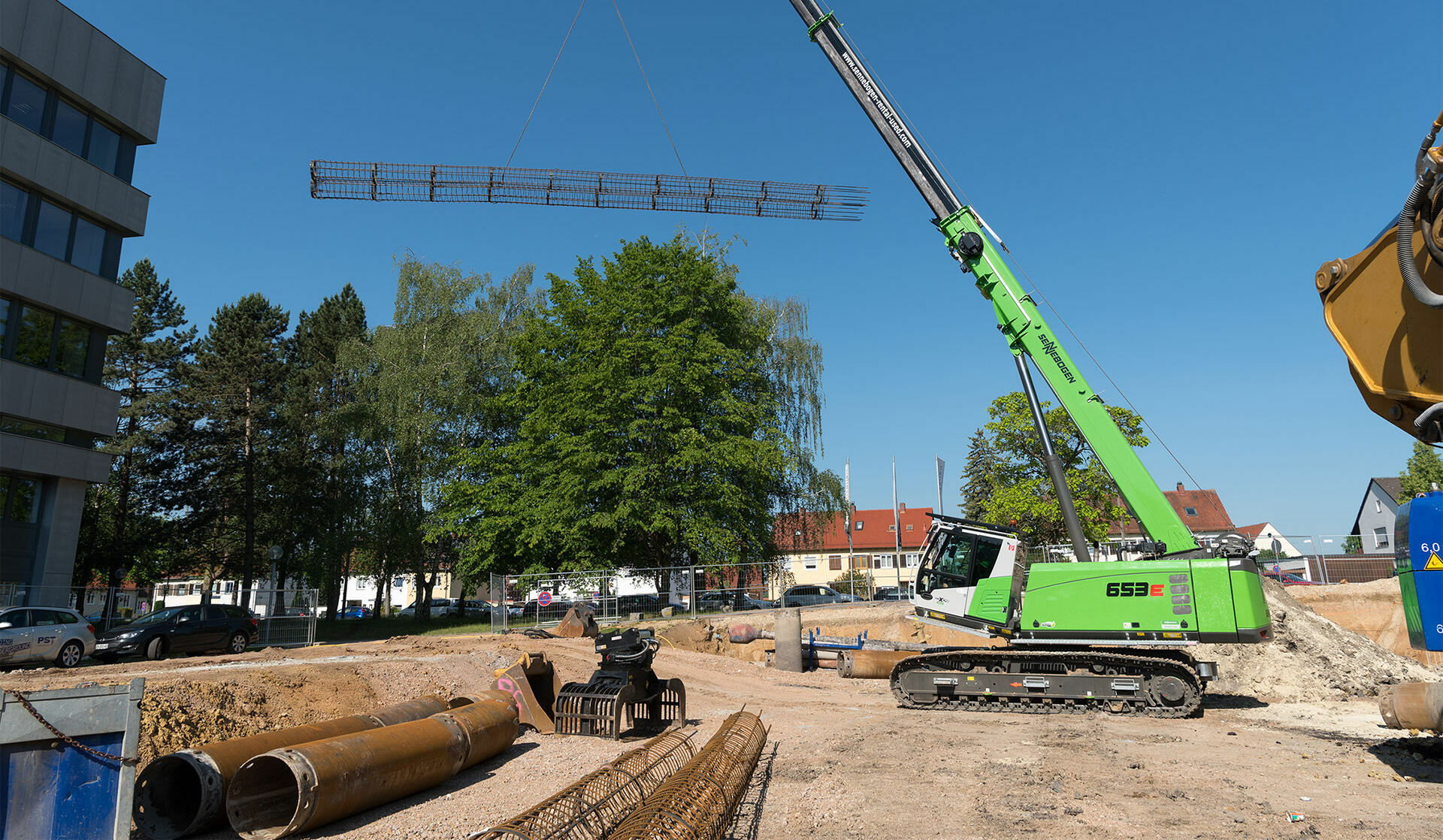 653 E - telescopic crane for structural + civil engineering | SENNEBOGEN