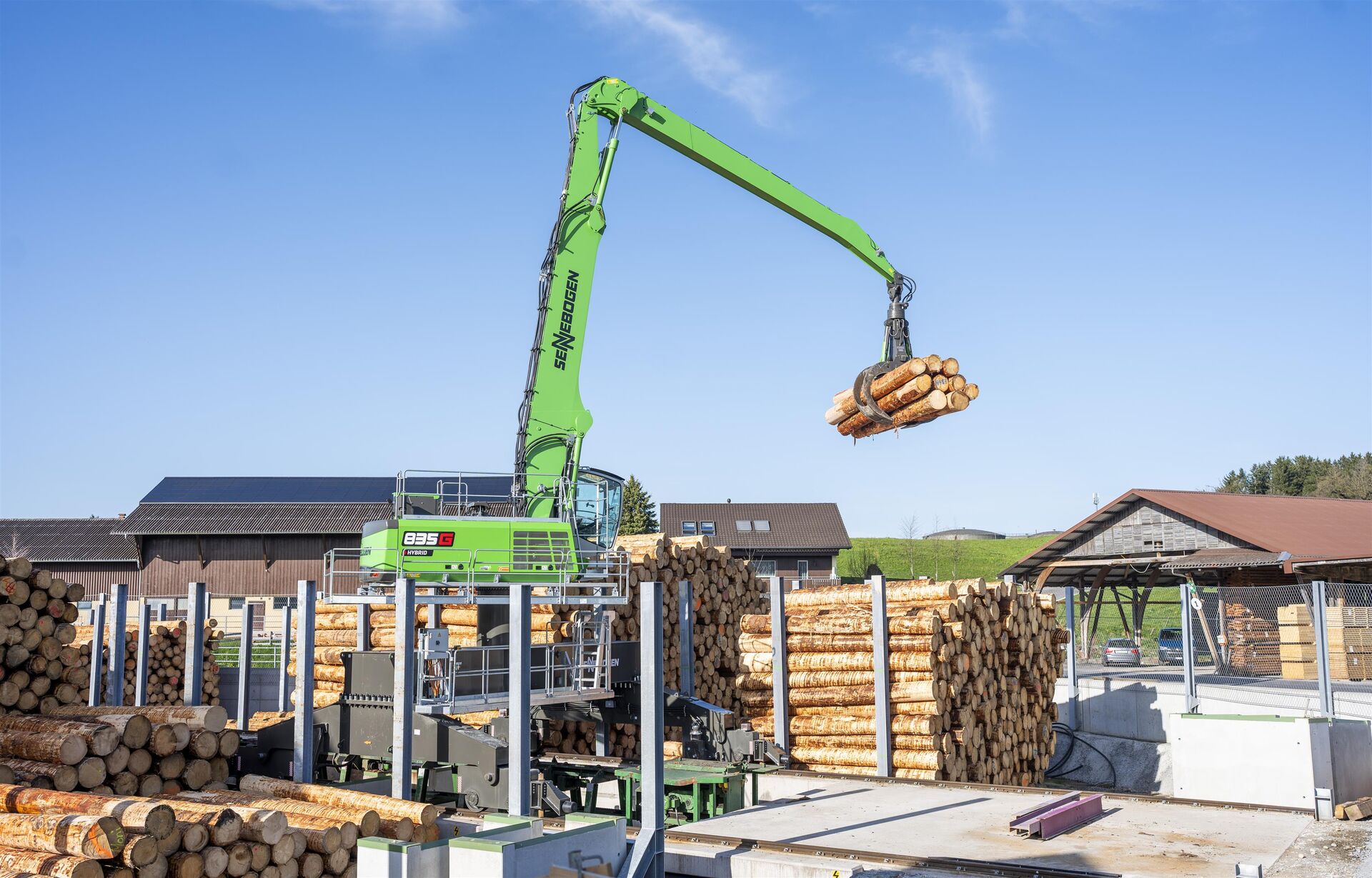 Gantry solution in the sawmill: flagship project in Switzerland