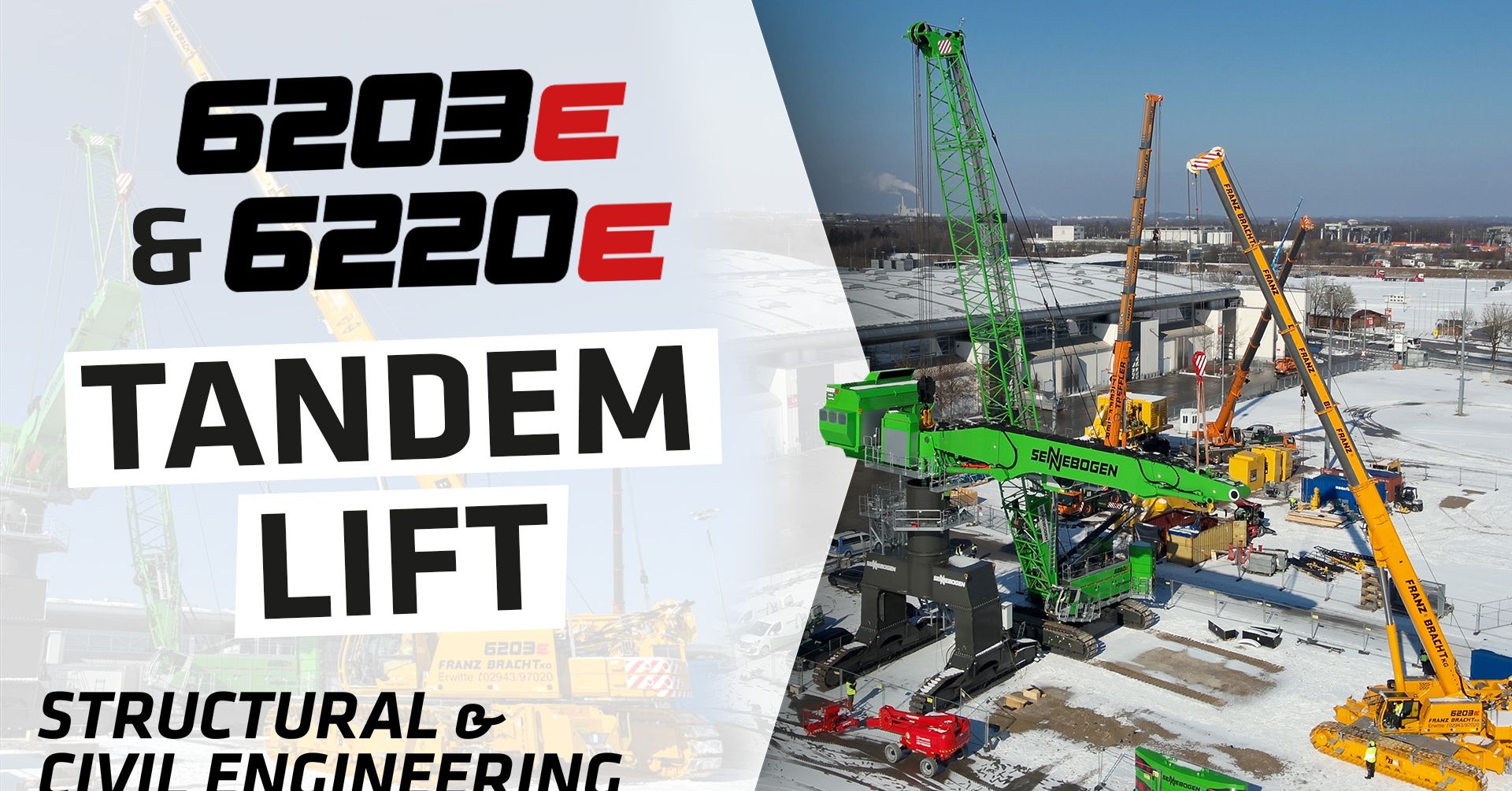 100 tons in tandem at 885 G assembly | SENNEBOGEN 6203 E & 6220 E