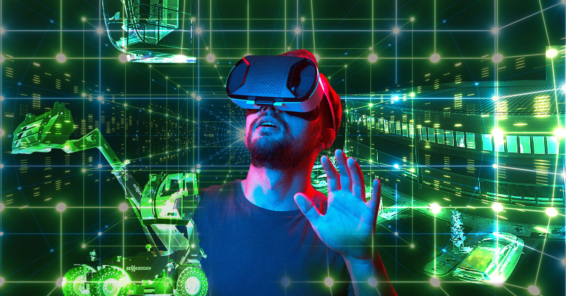 Virtual Reality auf der bauma 2022 l SENNEBOGEN