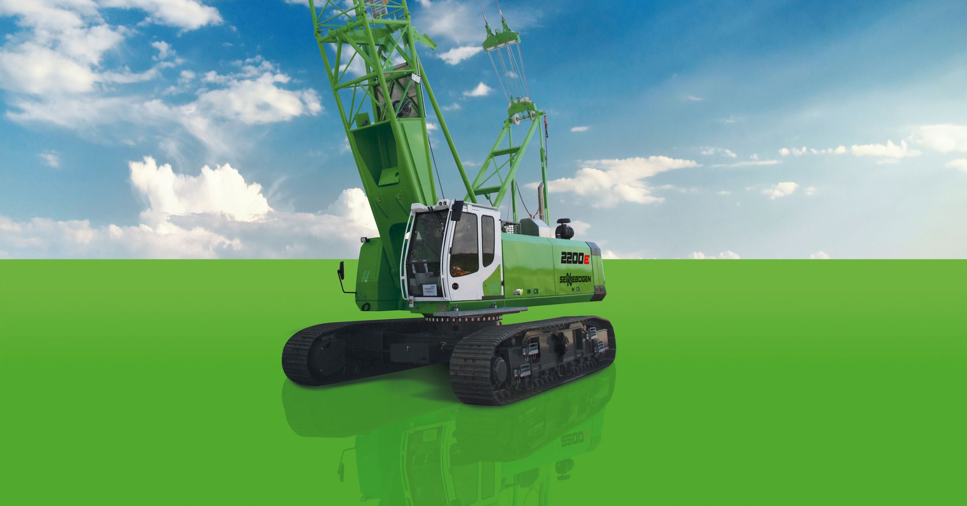 SENNEBOGEN 2200 E: NEW 80 T CRAWLER CRANE IN ACCORDANCE WITH TIER 3B /4I