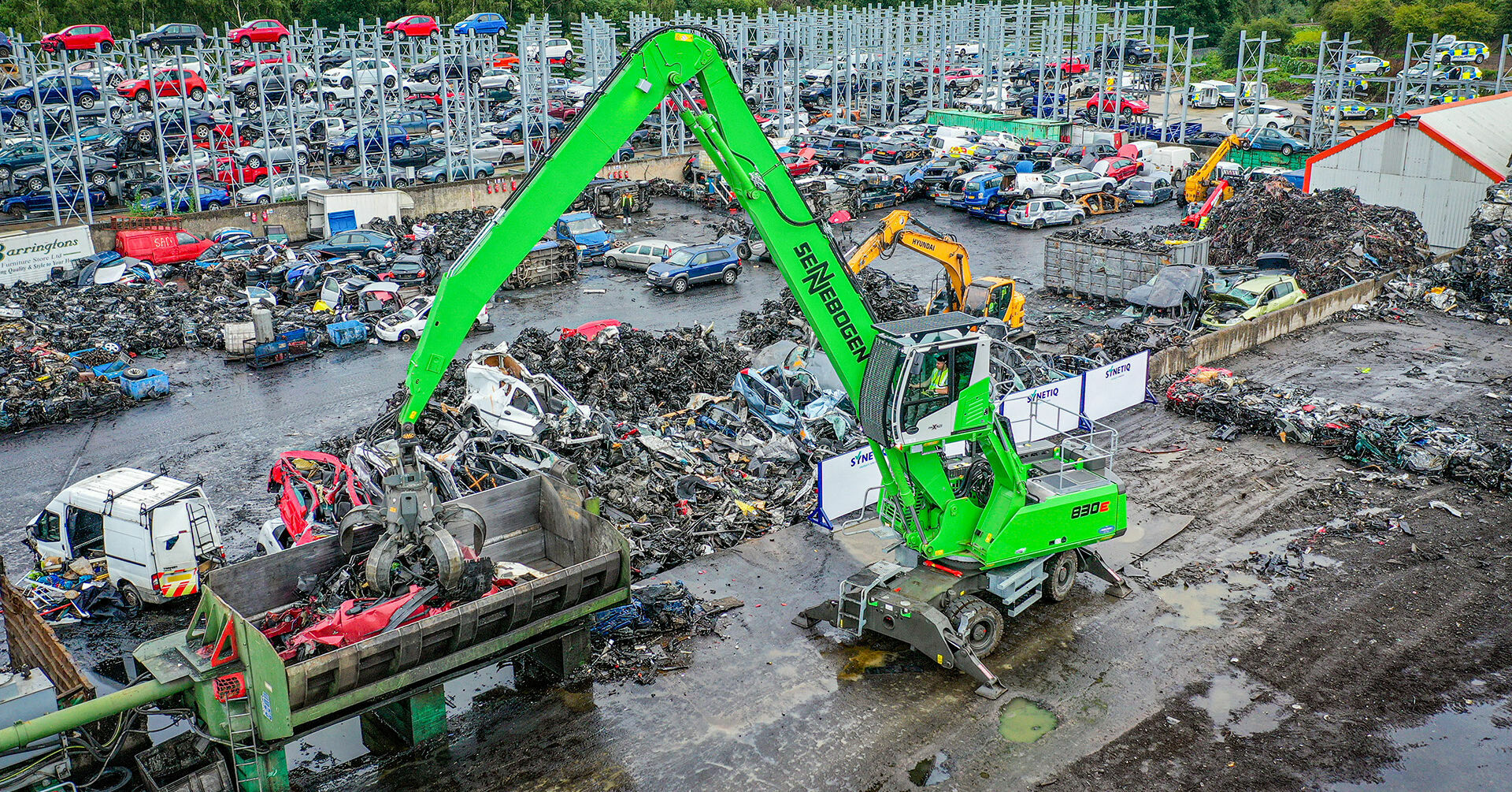 830 E - variable material handler for scrap, timber + ports | SENNEBOGEN