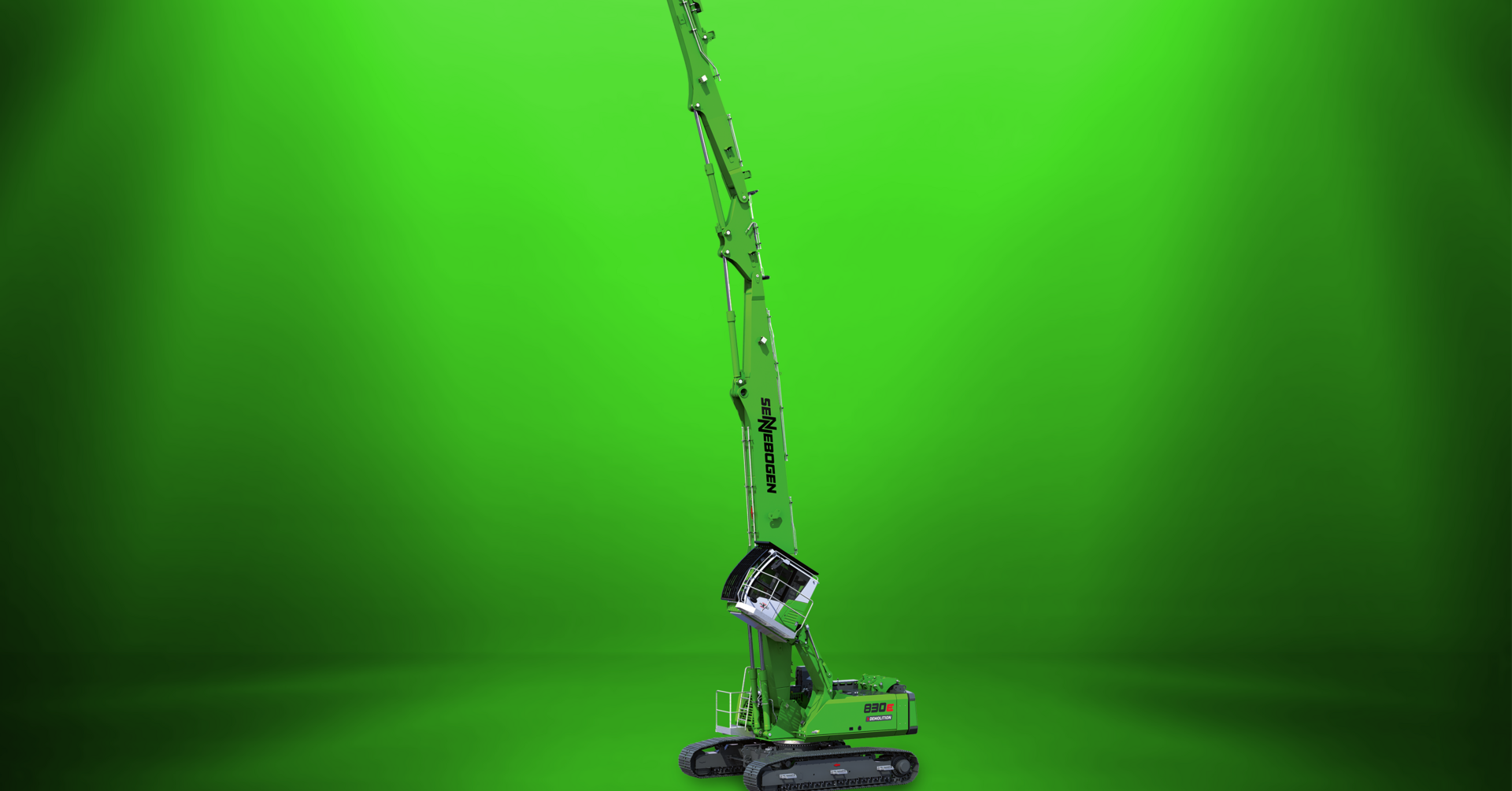 Demolition machine with two new equipment features | SENNEBOGEN