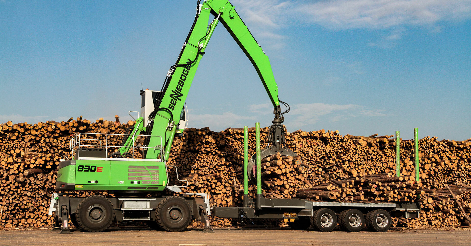 830 E Trailer - material handler for trailer use in timber handling ...